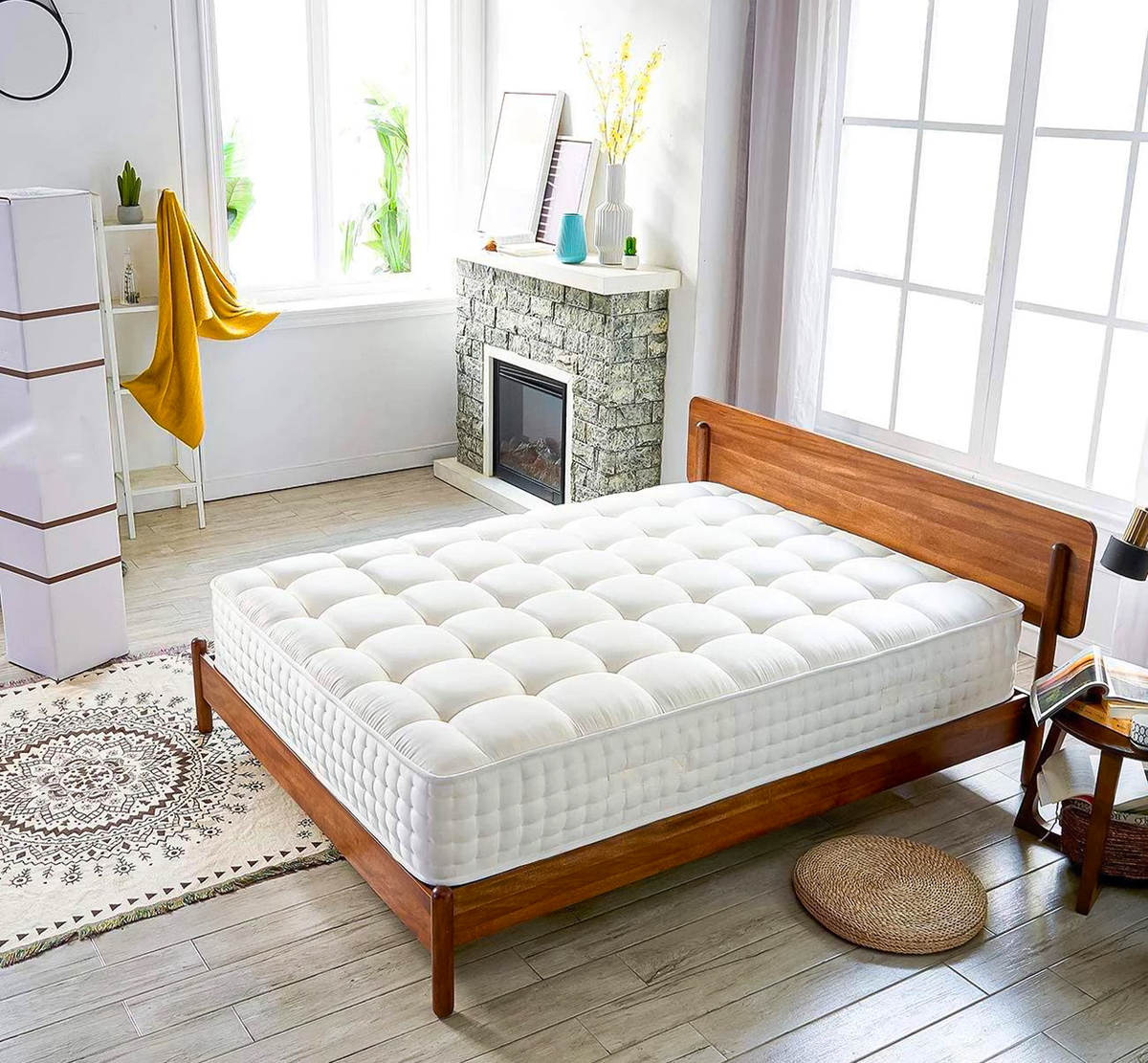 Machine Stitched Pocket 2000 Memory Mattress With Cool Gel – Handmade ...