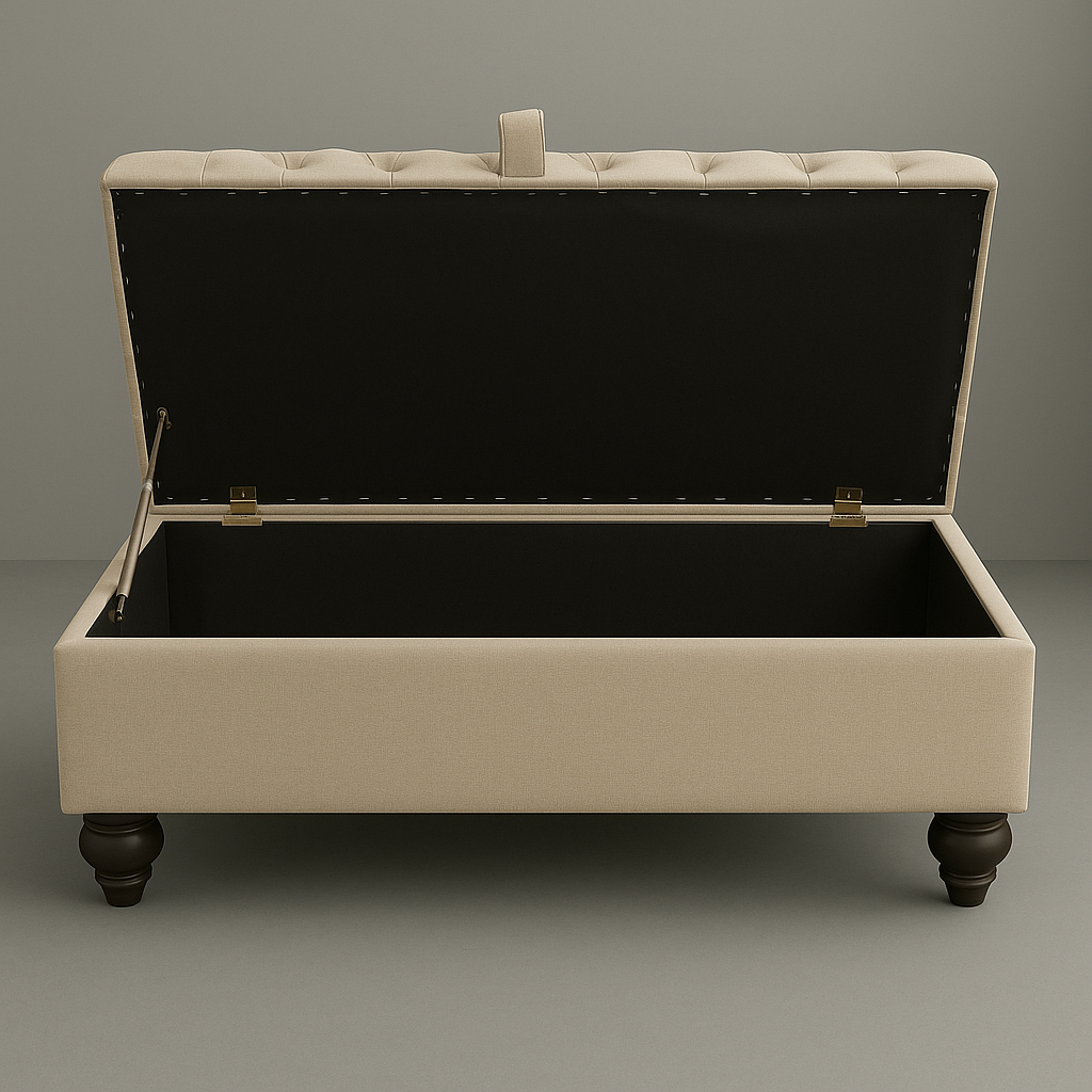 Handmade Embra Comfort Stylish Chesterfield Storage Ottomans Box ...